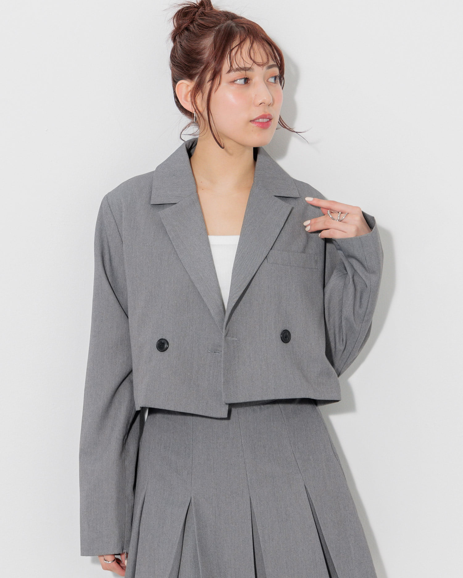 ショート丈ジャケット(セットアップ対応)｜INGNI(イング) 公式通販｜INGNI STORE